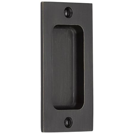 Patioplus 2 x 4 in. Rustic Modern Rectangular Flush Pull, Medium Bronze PA3251307 | Zoro
